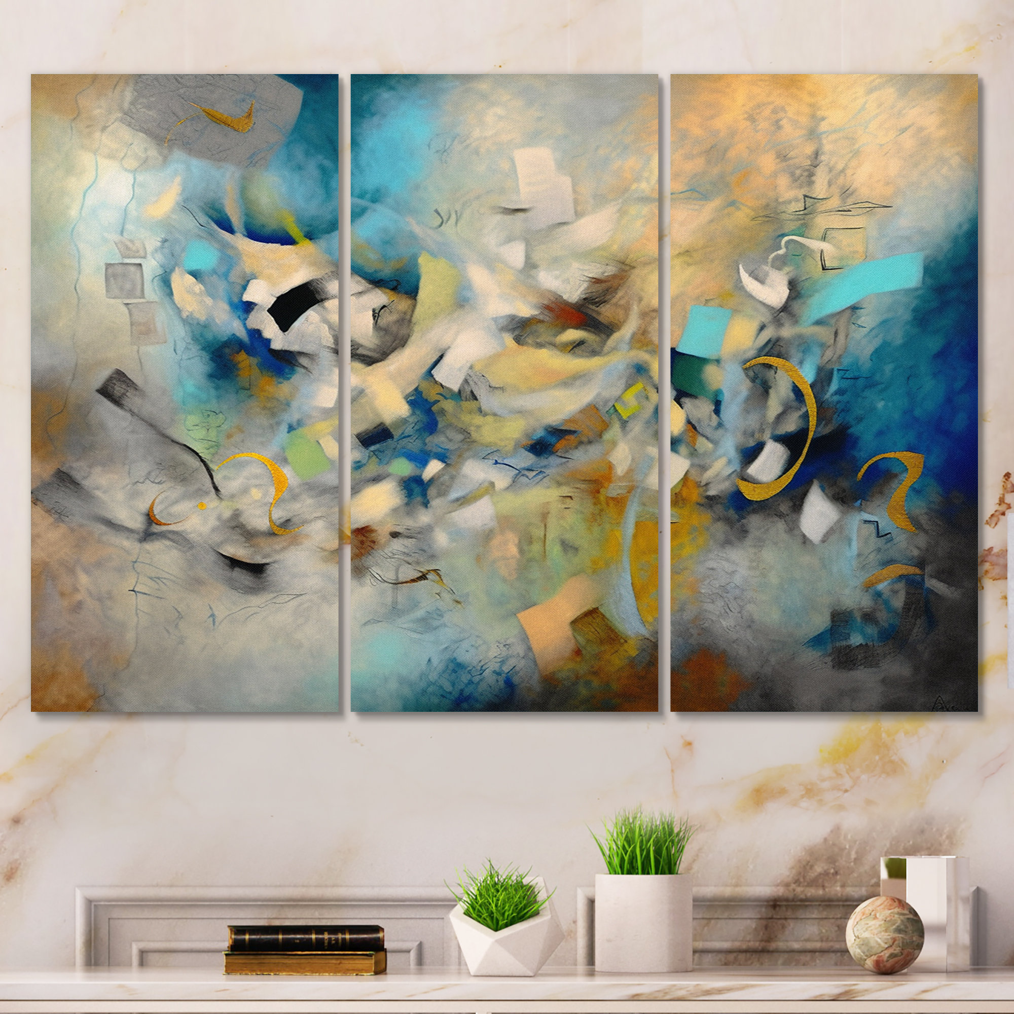 Design Art Retro Southern Sunset Abstract Expressionism III - Abstract ...
