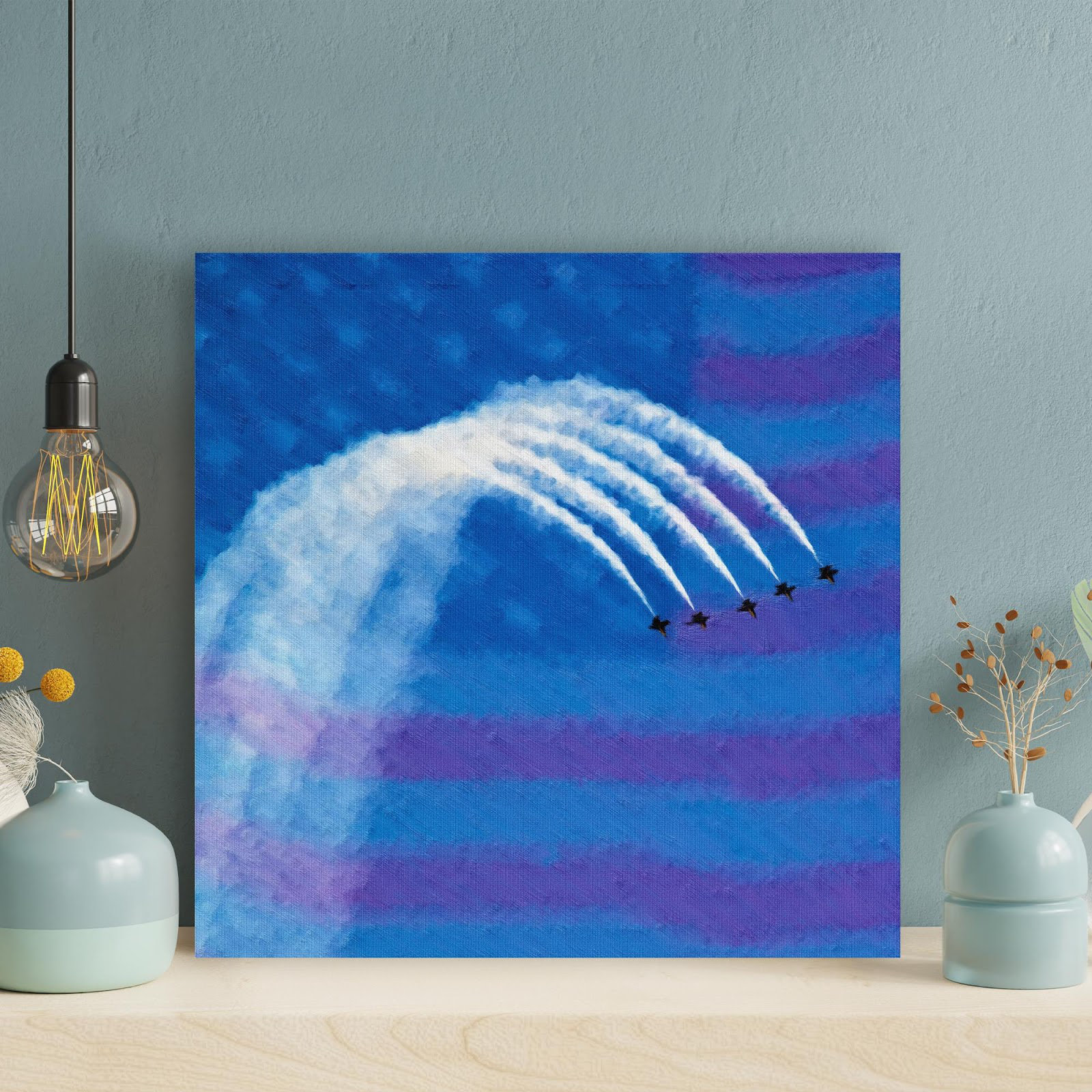 Red Barrel Studio Birds Flying Over The Sky - 1 Piece Rectangle Graphic ...