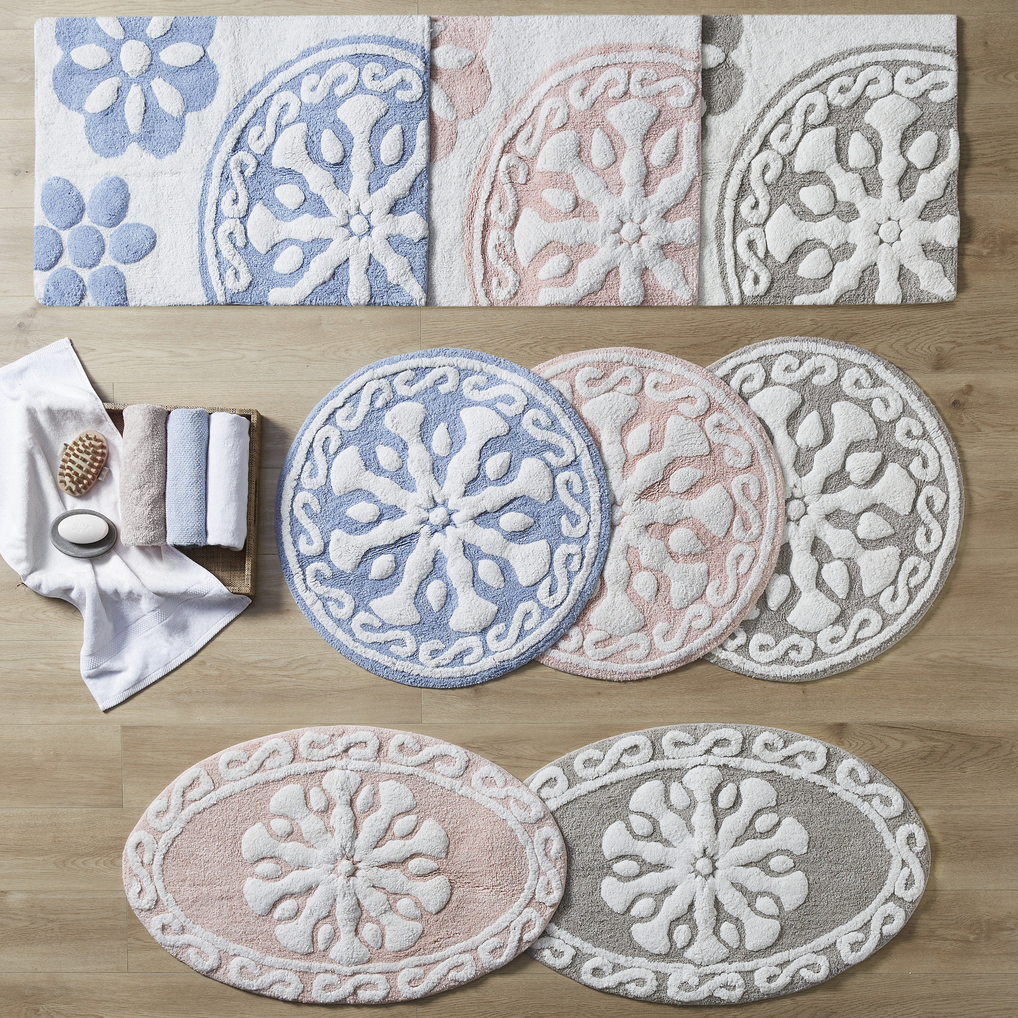 Madison Park Casablanca Medallion Cotton Tufted Bath Rug & Reviews ...