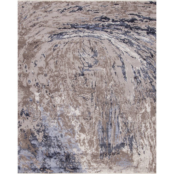 Samad Rugs Nirvana Abstract Area Rug in Black | Perigold