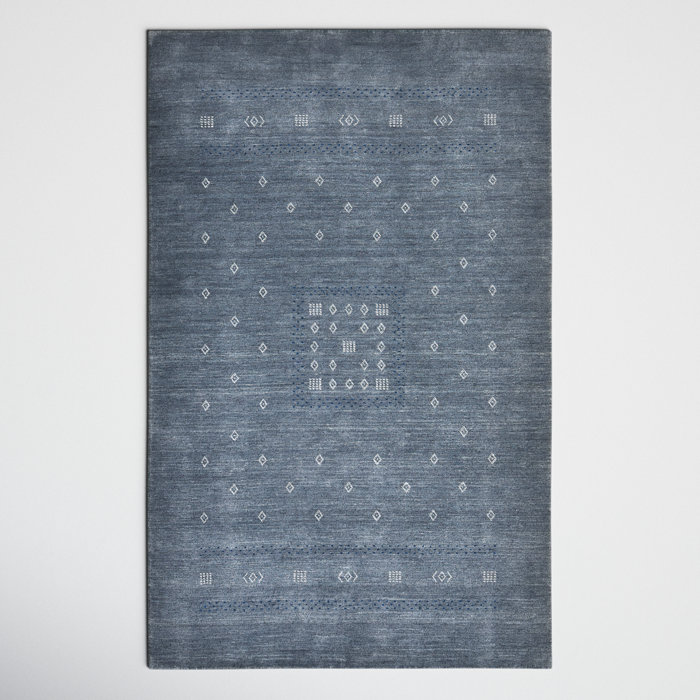 Budapest Hand-Knotted Wool Slate Rug & Reviews | Joss & Main
