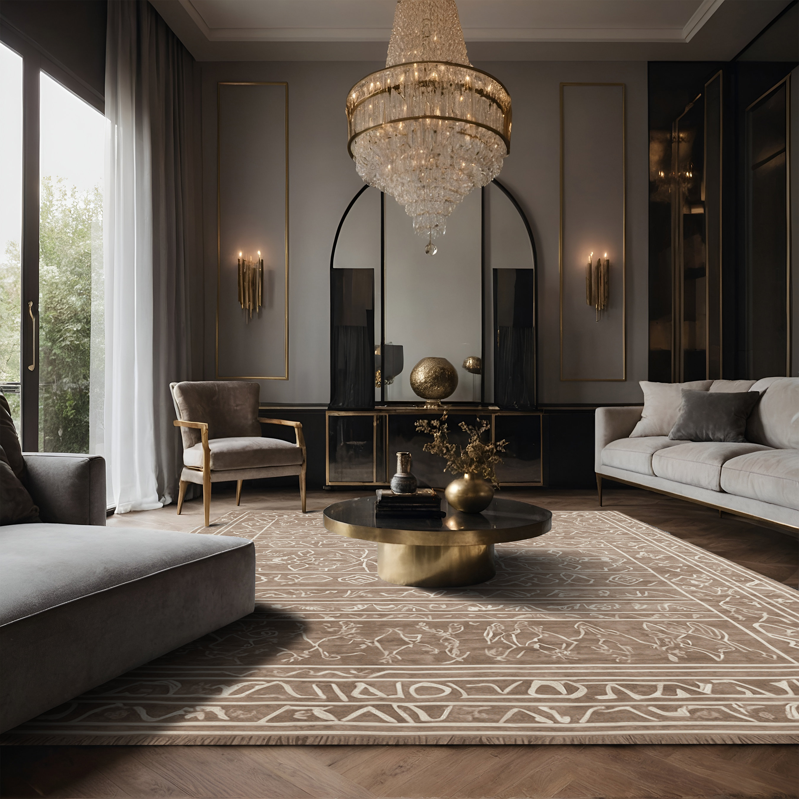 Lark Manor Silky Soft Plush Grey Area Rug - Wayfair Canada