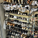 Rebrilliant 100 Pair Stackable Shoe Rack & Reviews | Wayfair