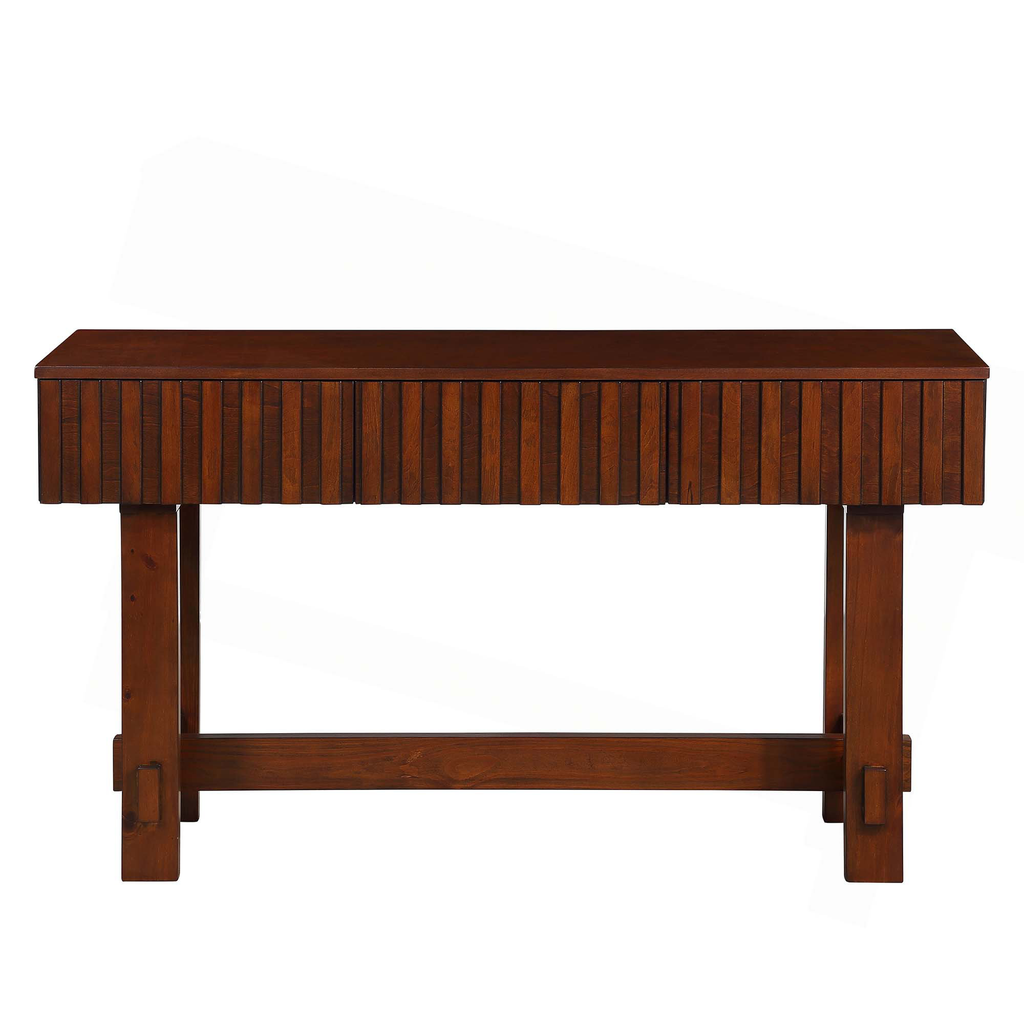 Ophelia & Co. 52 Inch Sofa Table With Storage Drawers, Mid Century ...