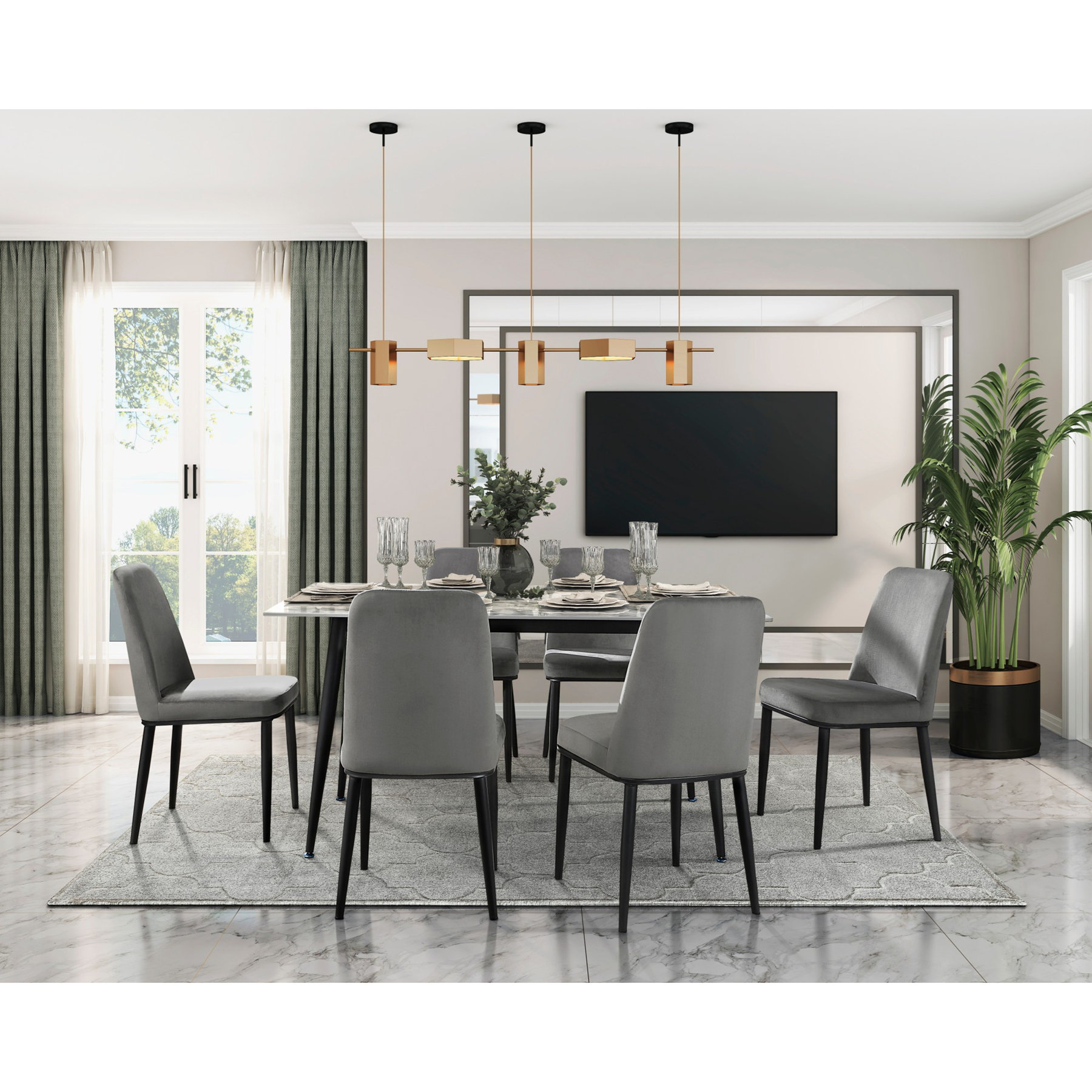 17 Stories Stylish Sintered Stone Top Dining Table - Wayfair Canada