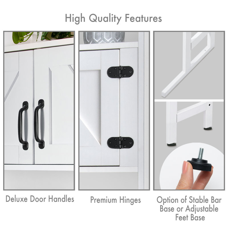 Gracie Oaks Rickesh Freestanding Over-the-Toilet Storage & Reviews ...