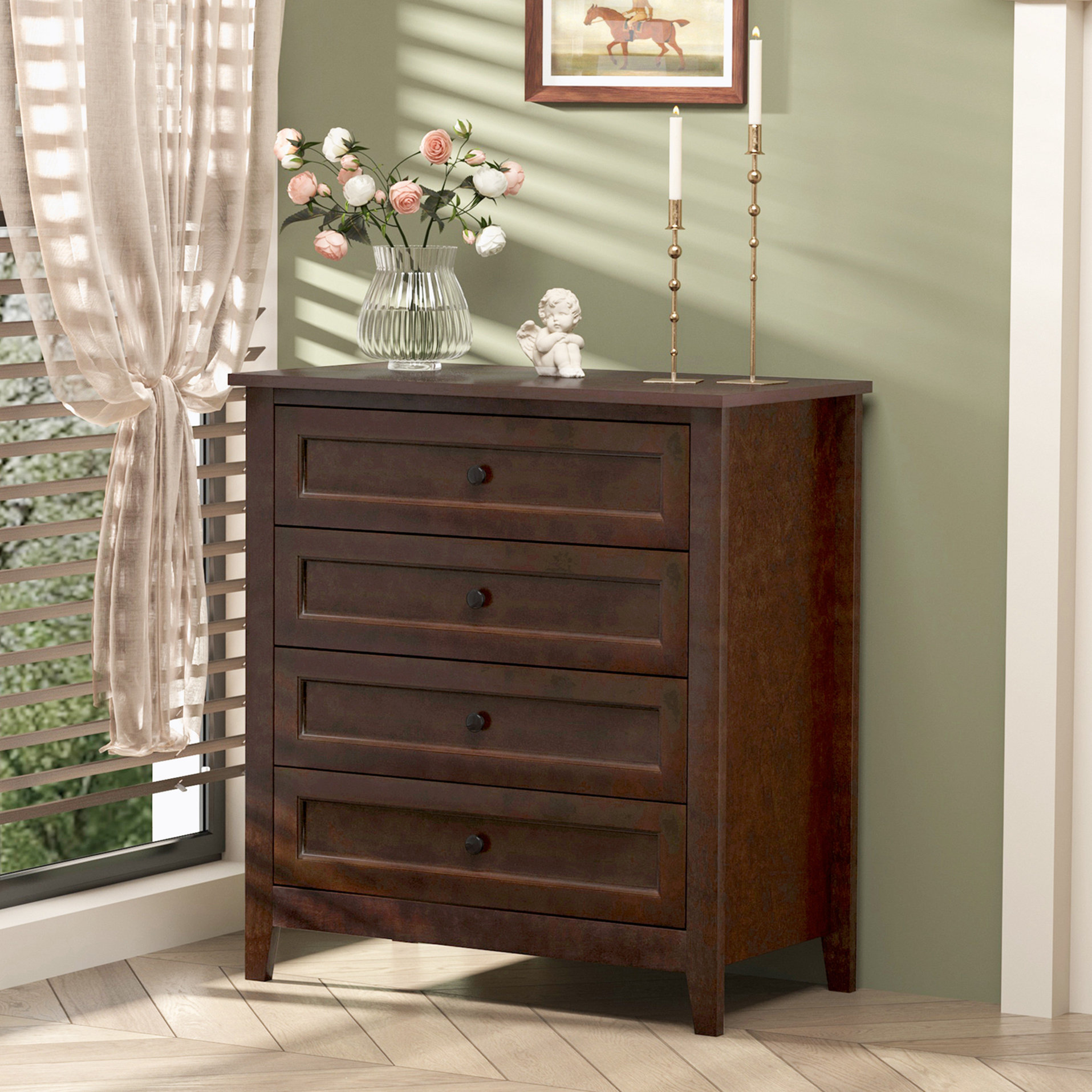 Red Barrel Studio DRAWER DRESSER CABINET BAR CABINET, storge cabinet ...