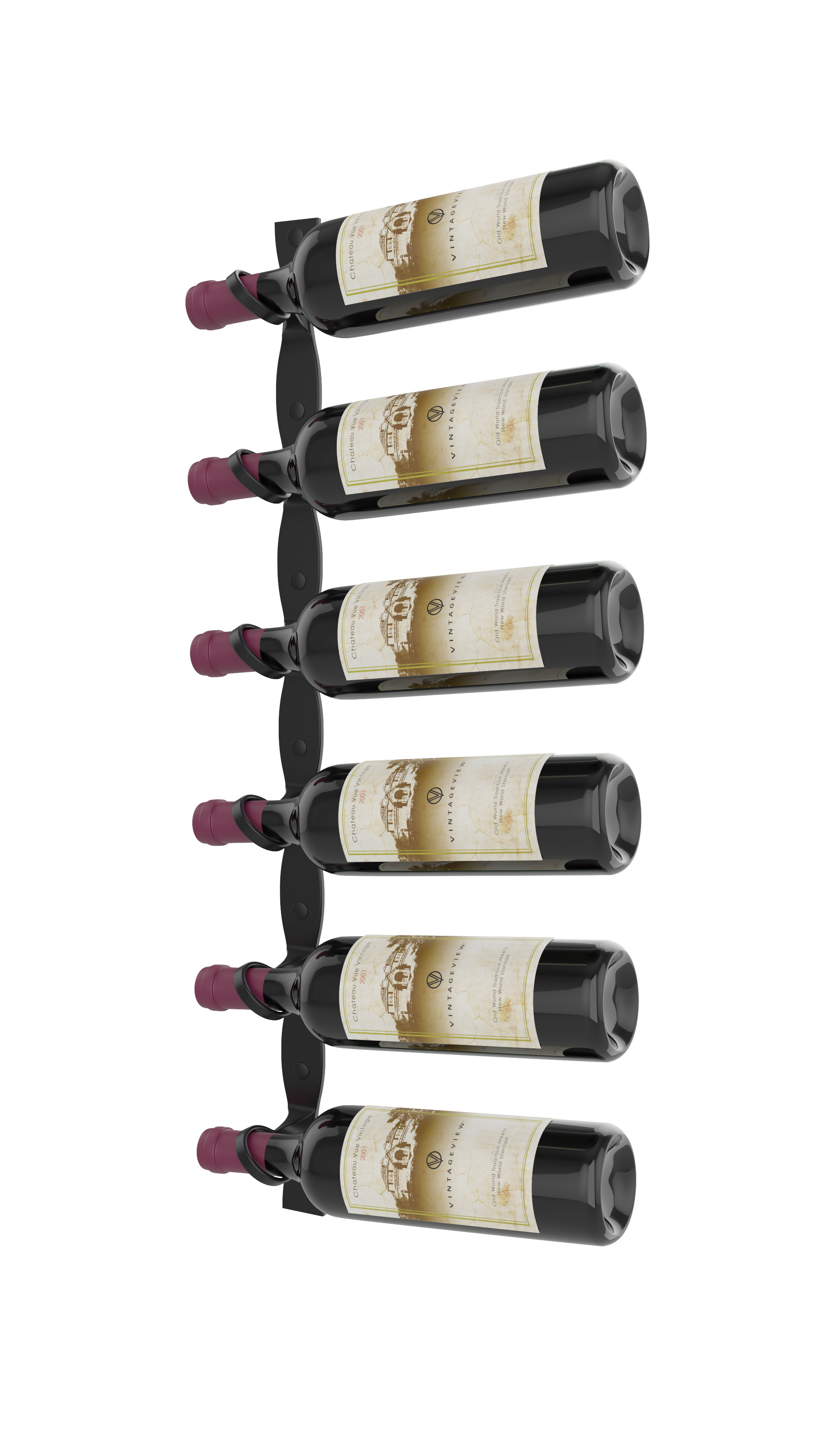 Mercer41 Katona 6 Bottle Wall Mounted Wine Bottle Rack | Wayfair