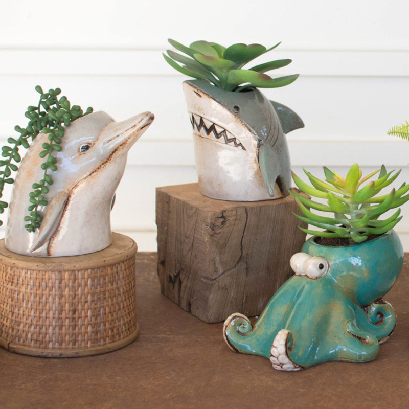 Kalalou Handmade Ceramic Statue Planter | Wayfair