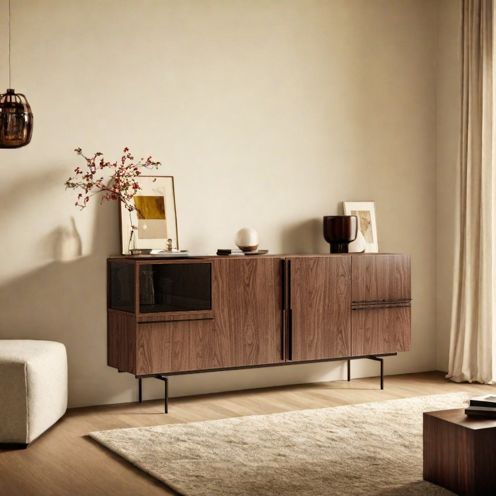 marlao Light Luxury Walnut-Colored Sideboard | Wayfair