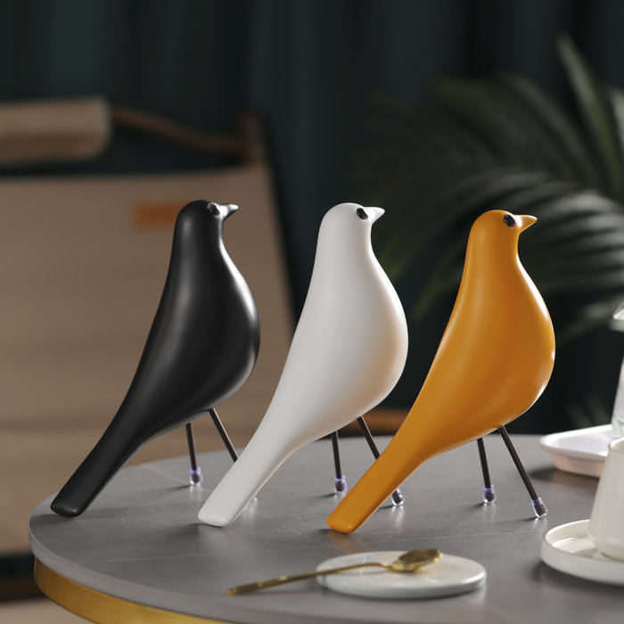 Red Barrel Studio® Modern Animal Sculpture Decorative Bird Statue | Wayfair