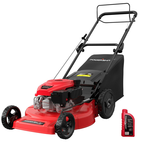 Powersmart 22" Gas Self Propelled Lawn Mower,3-In-1, 170Cc Engine, 6 ...
