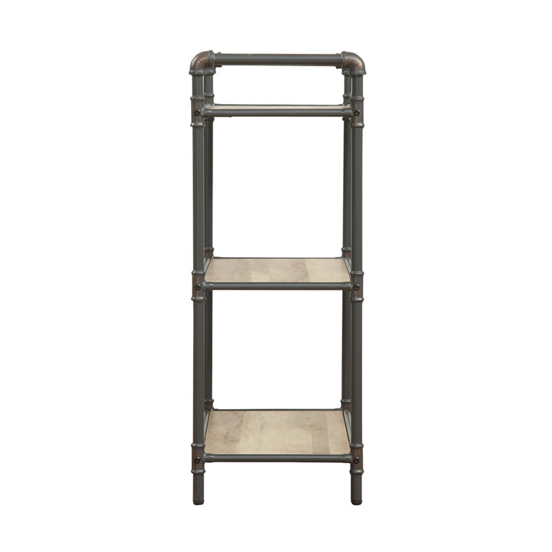 Trent Austin Design® 3 Tier Bookshelf with Metal Steel Tube | Wayfair
