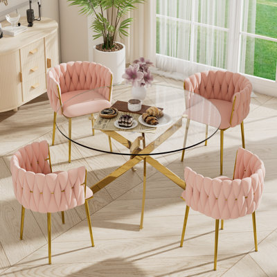 pink dining sets