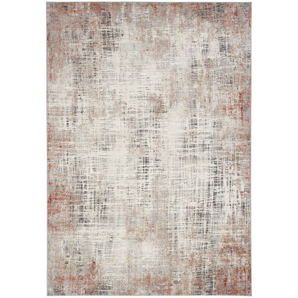 Calvin Klein Infinity Machine Woven Blue/Gray Rug | Wayfair
