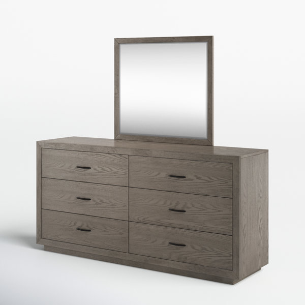 Joss & Main Cosmo 6 - Drawer Dresser with Mirror | Wayfair