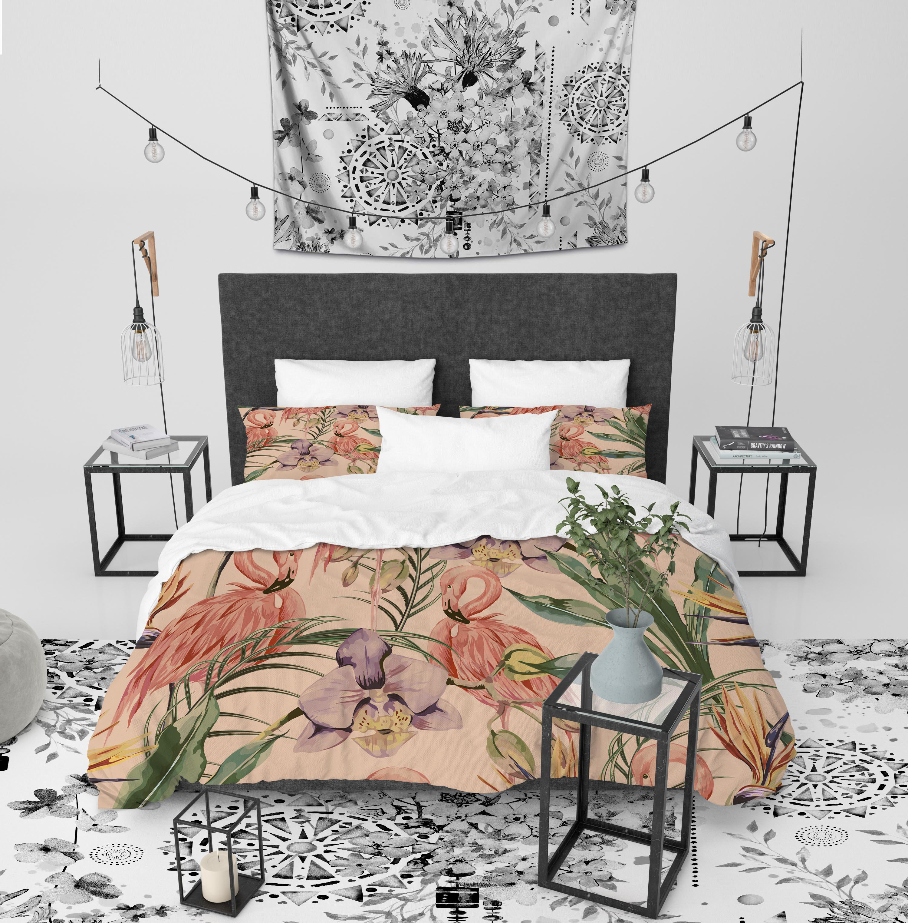 HeartBeat Studios Flamingo Duvet Cover Set | Wayfair