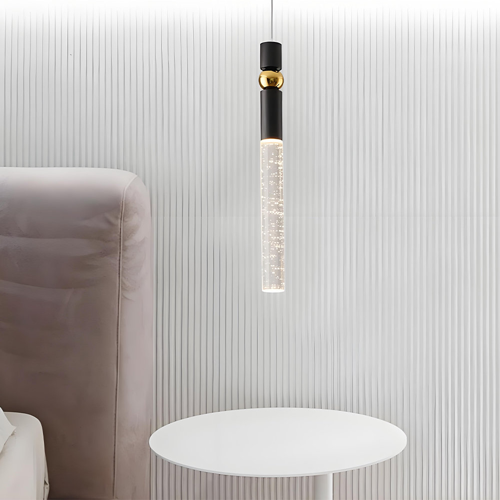 Wrought Studio™ Dage 1 - Light Single Cylinder LED Pendant | Wayfair