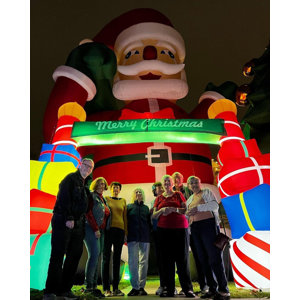 Connsann 33ft Giant Inflatable Santa With Blower, Extra Large Santa ...
