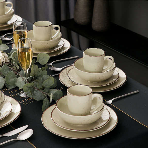 Latitude Run® Navia Dinnerware Set - Service for 8 & Reviews | Wayfair