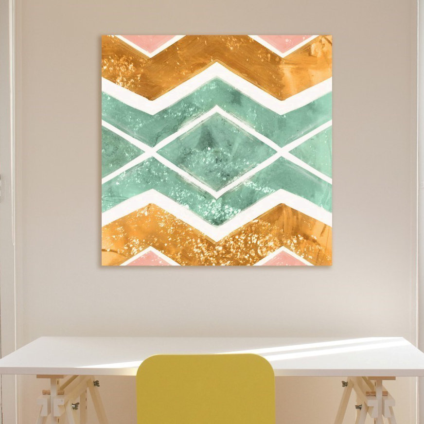 Oliver Gal Prints Burst Creative Rayada - Wrapped Painting on Canvas ...