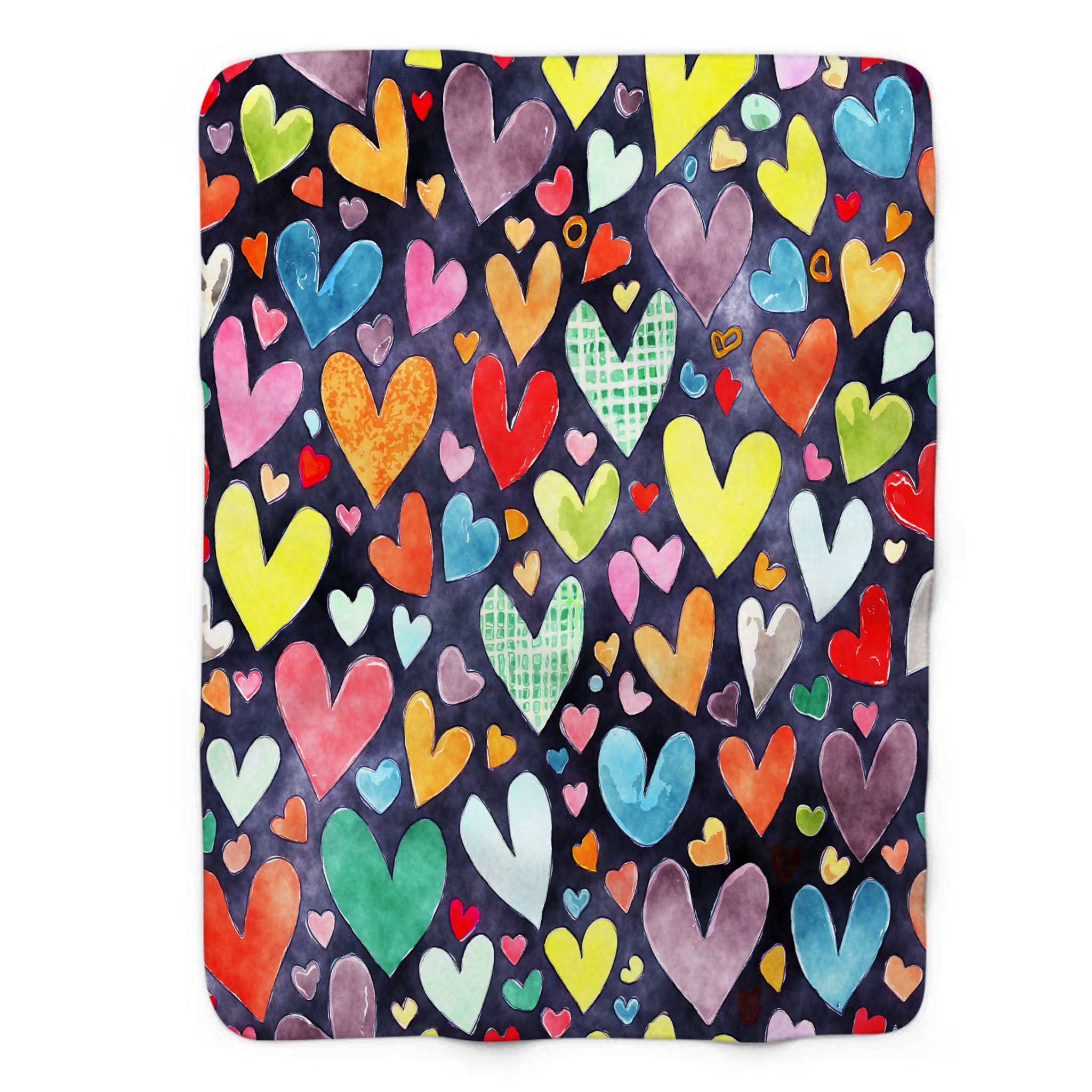 MentionedYou Sparkling Heart Spectrum Throw Blanket | Wayfair