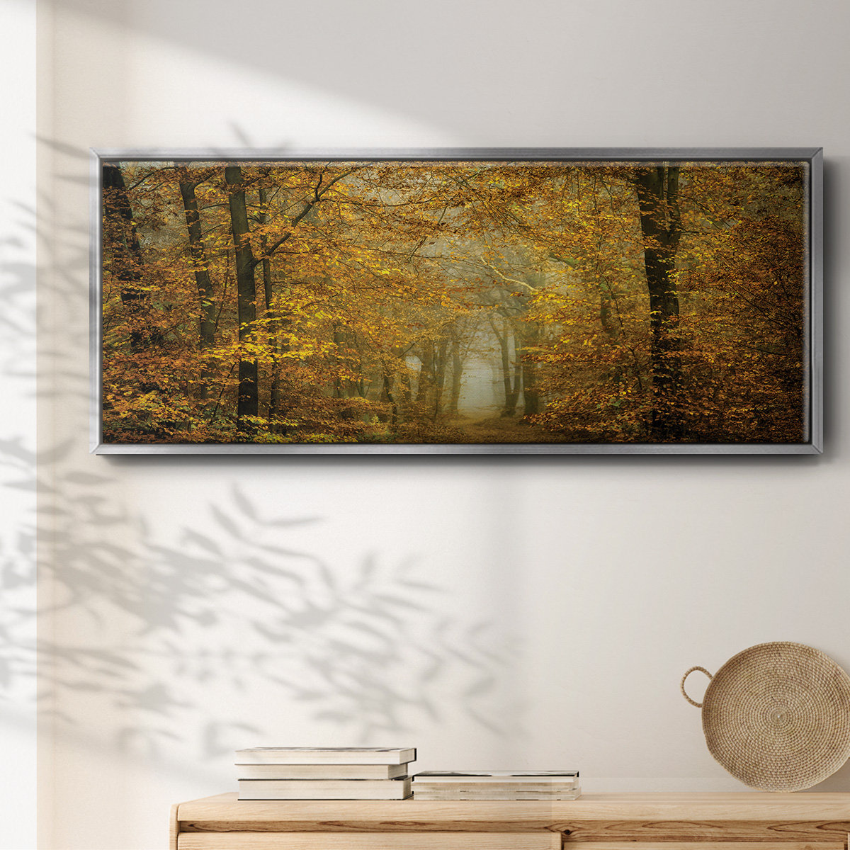 Red Barrel Studio® Soon Fall Leaves- Framed Canvas | Wayfair
