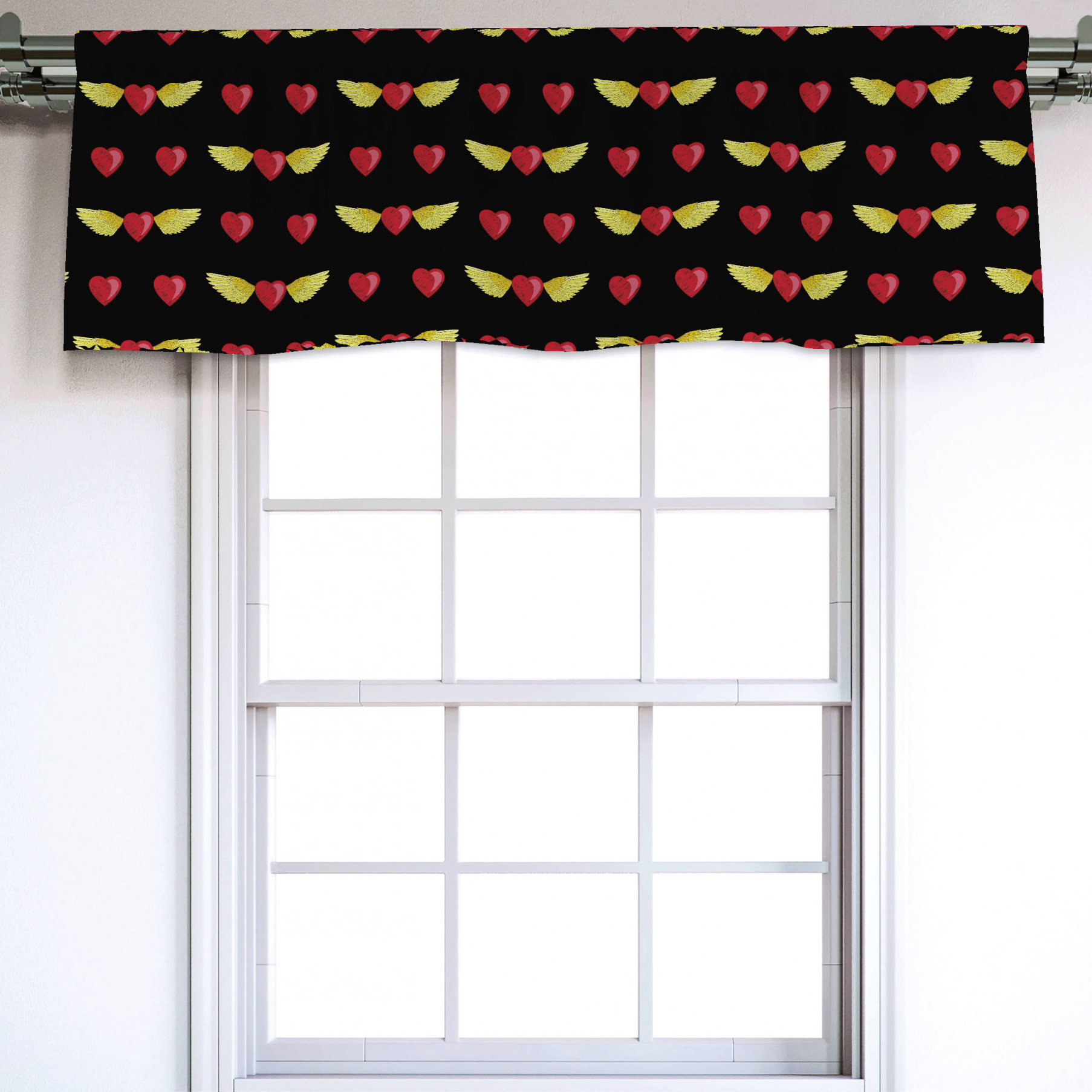 East Urban Home Angel Wings 54" Window Valance | Wayfair