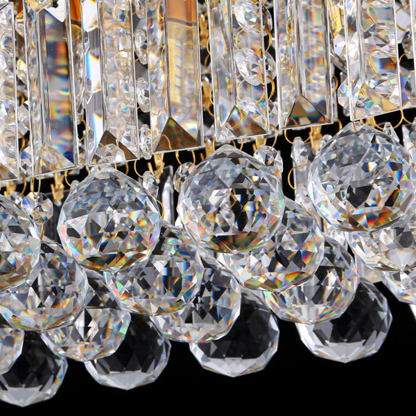 Mercer41 Kearan 5 - Light Kitchen Island Dimmable Rectangle Chandelier ...