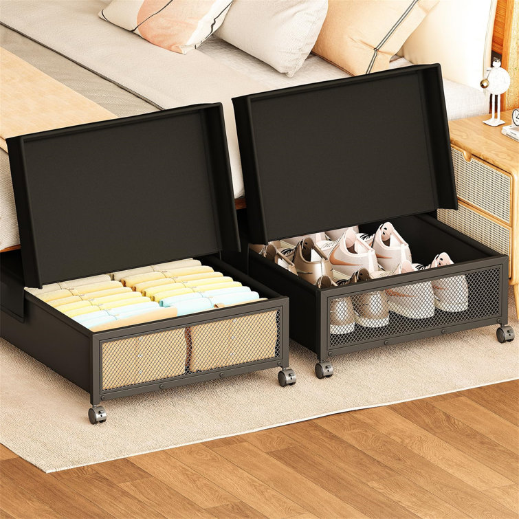 Rebrilliant 2 Pack Under Bed Storage Boxes | Wayfair