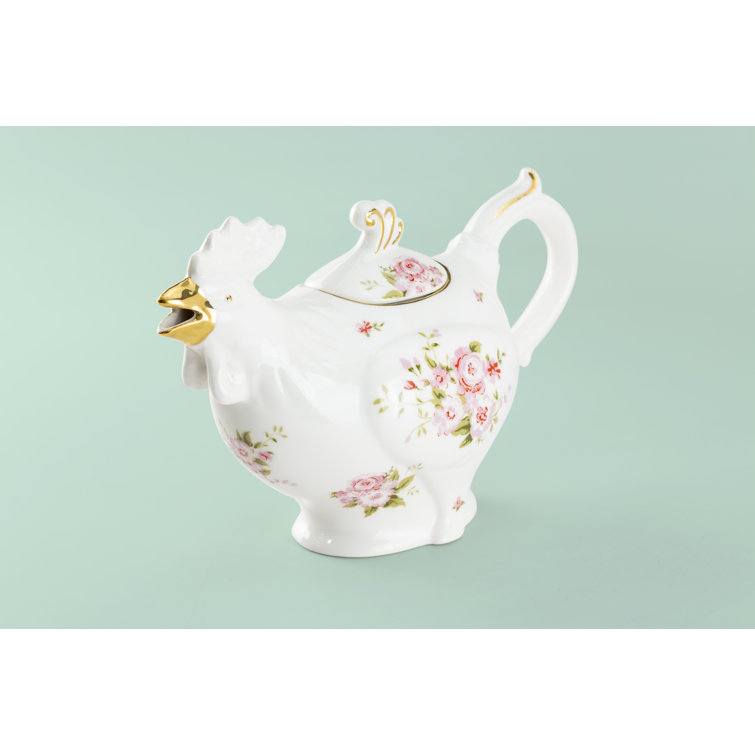 Coastline Imports Grace's Tea Ware 24oz. Floral Teapot | Wayfair