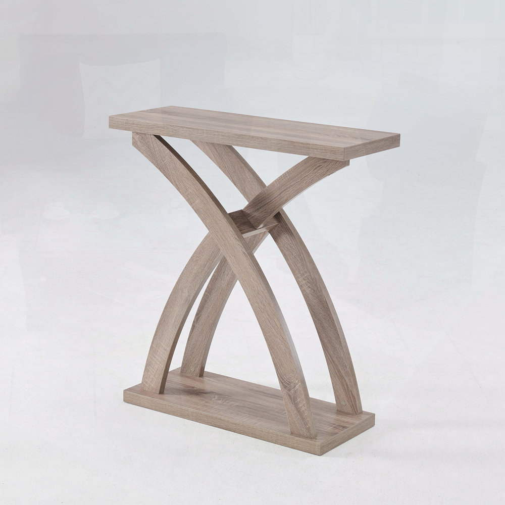 Ebern Designs Entryway Foyer Front Door Console Table Curved Legs | Wayfair