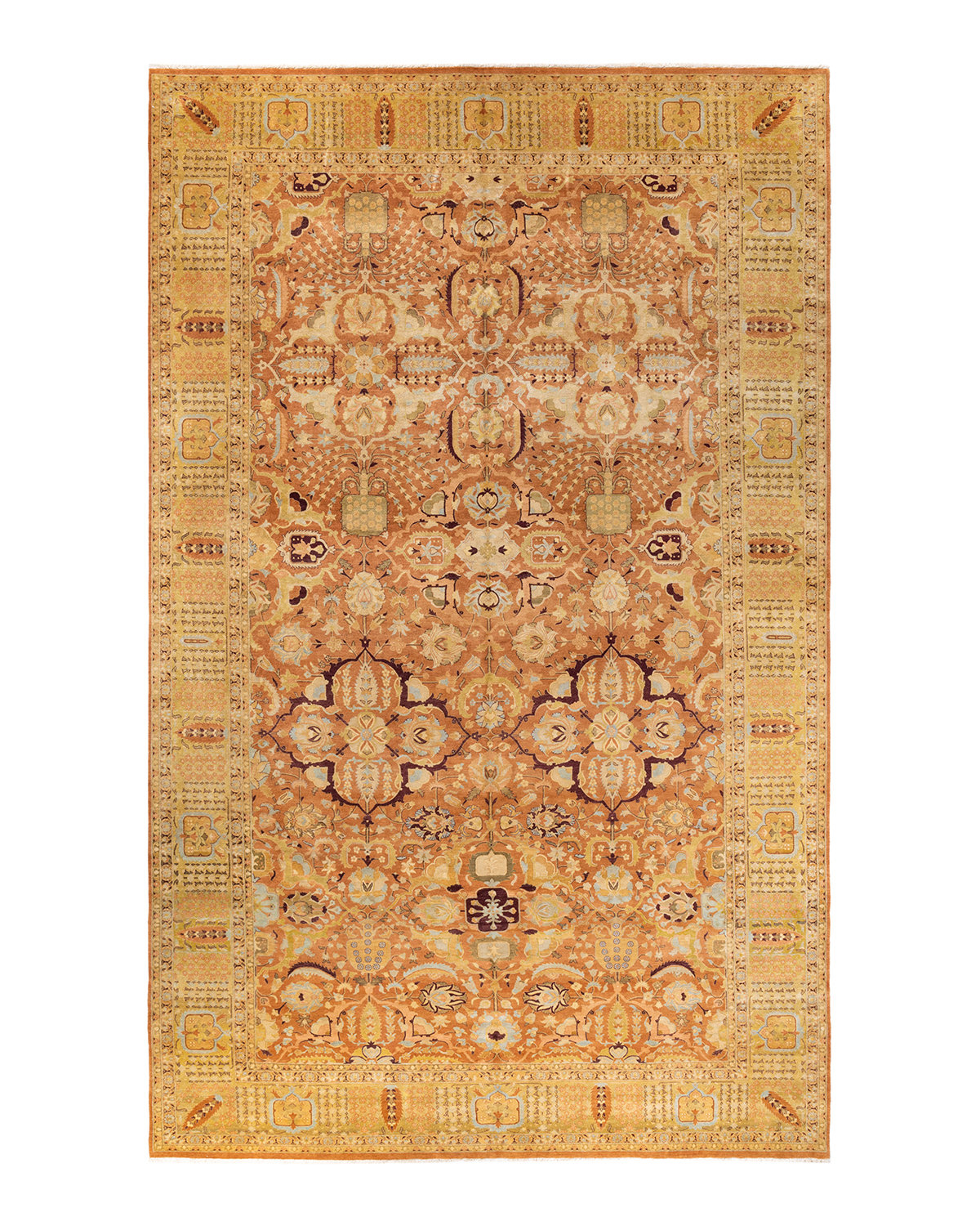 The Twillery Co.® Hand Knotted Wool Traditional Hayner Brown Area Rug 9 ...