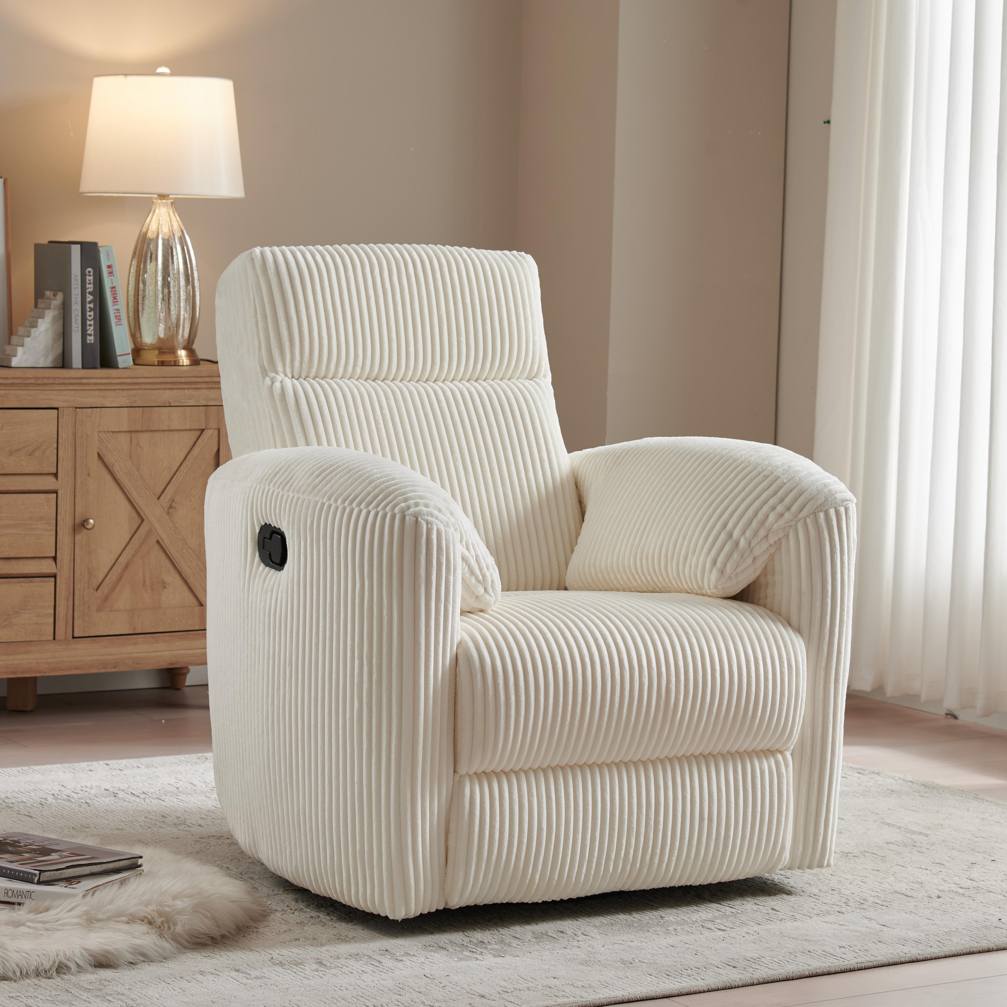 Red Barrel Studio® Totianna Wide Soft Corduroy Fabric with Rocker and ...