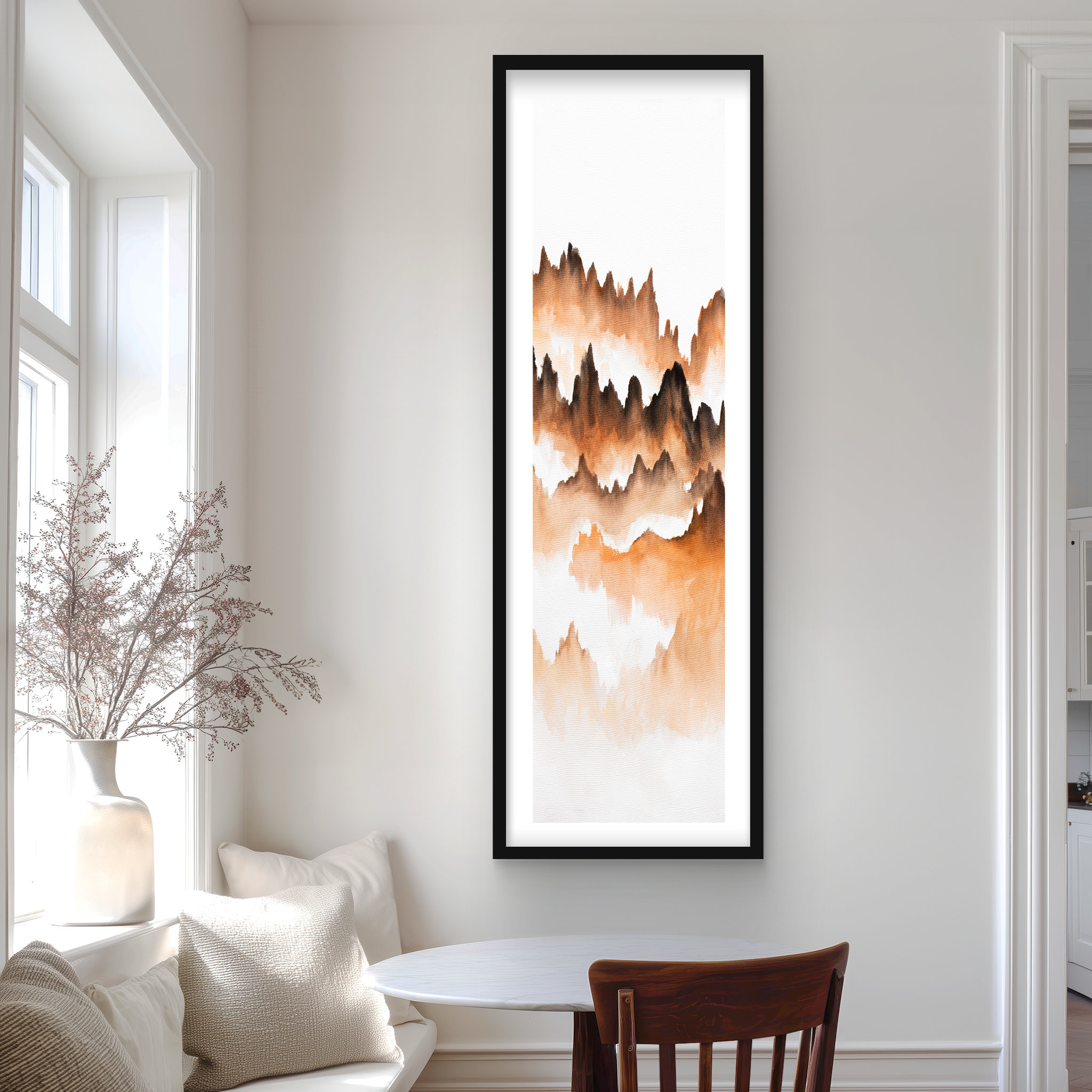 Lark Manor™ Mountain of Fir Trees - Minimalist Living Room Print Decor ...