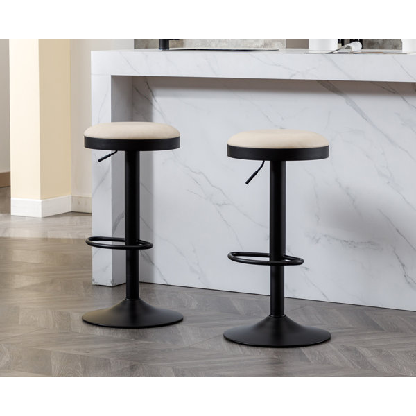 Latitude Run® Reld Swivel Adjustable Height Stool & Reviews | Wayfair