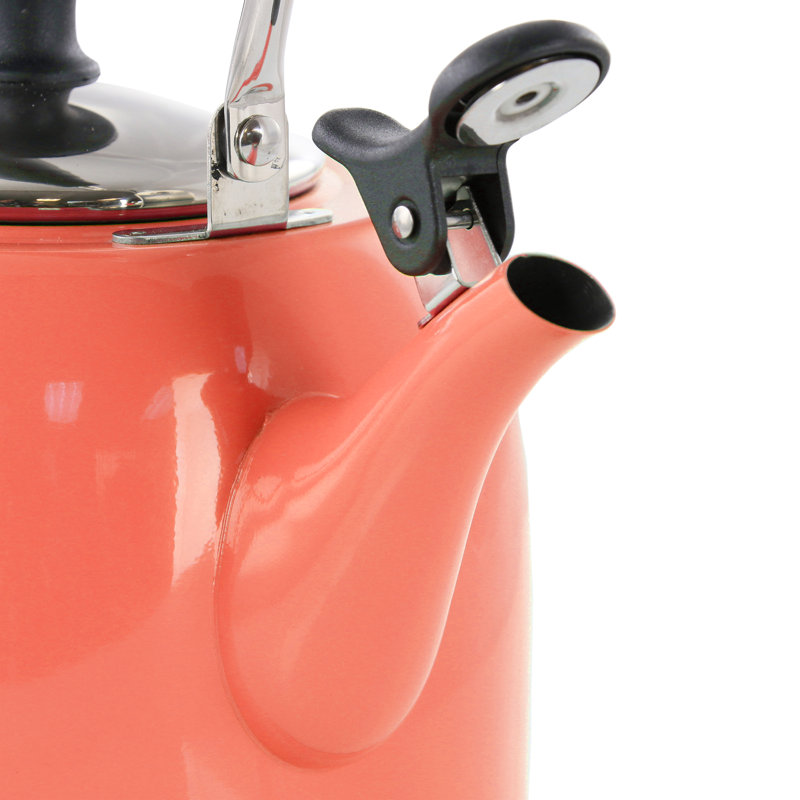 Martha Stewart Lily Pond 2.2 Quart Stainless Steel Tea Kettle in Silver ...