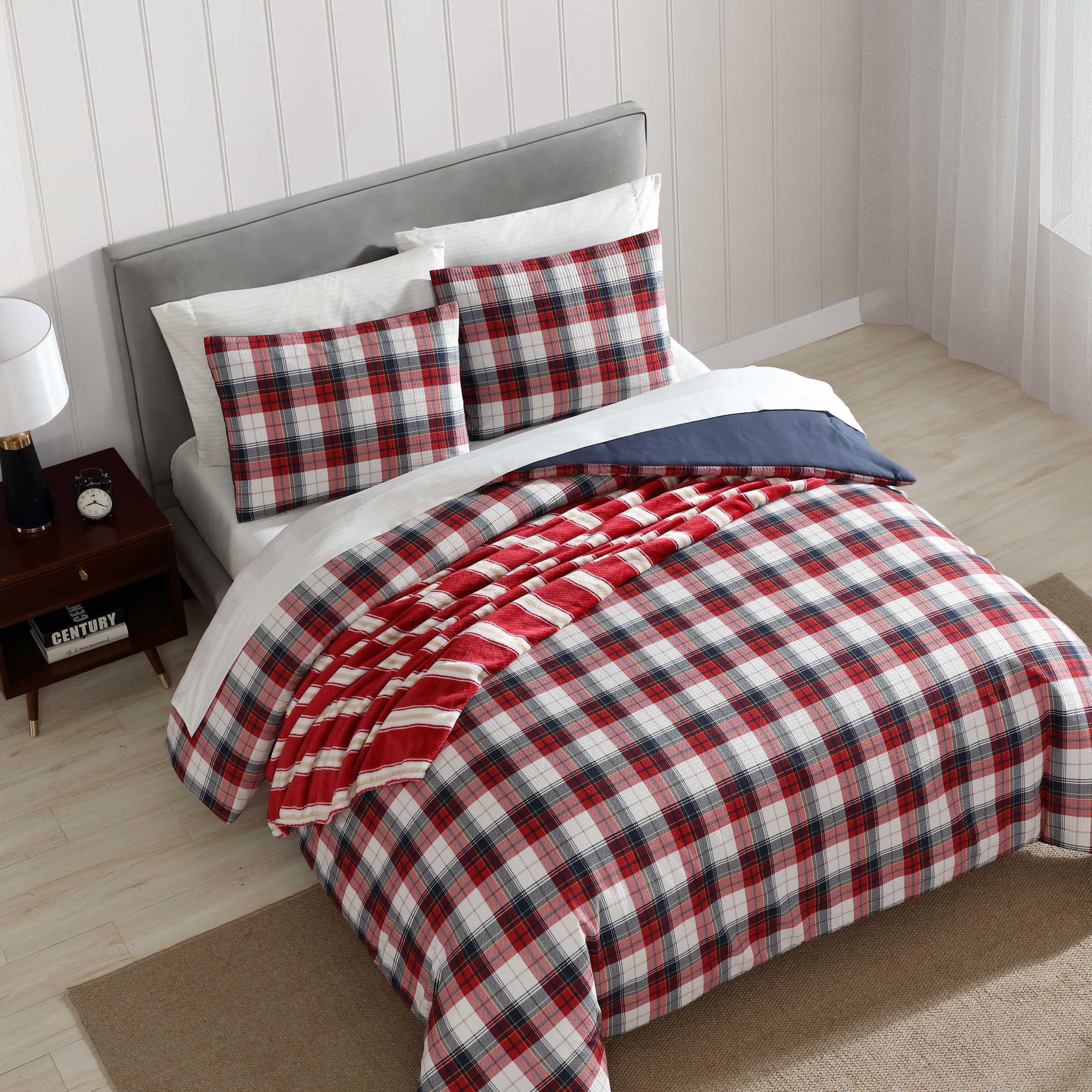 Nautica Rosedale Red Reversible 8 Piece Bonus Bed Set | Wayfair