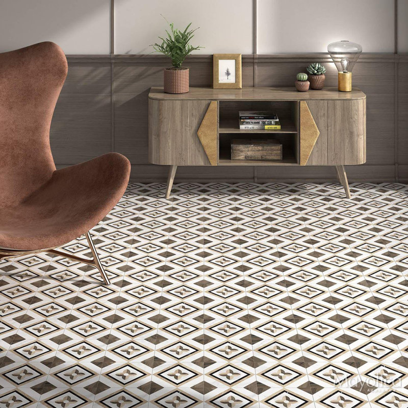 Industry Tile Artwood 8" x 8" Porcelain Wood Look Floor Use Tile ...