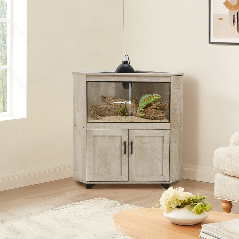 unipaws 28 Gallon Reptile Tank Corner Design - Wayfair Canada