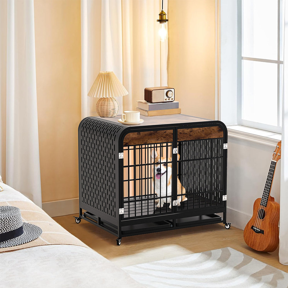 Tucker Murphy Pet™ Furniture Style Dog Crate Kennel With Lockable ...