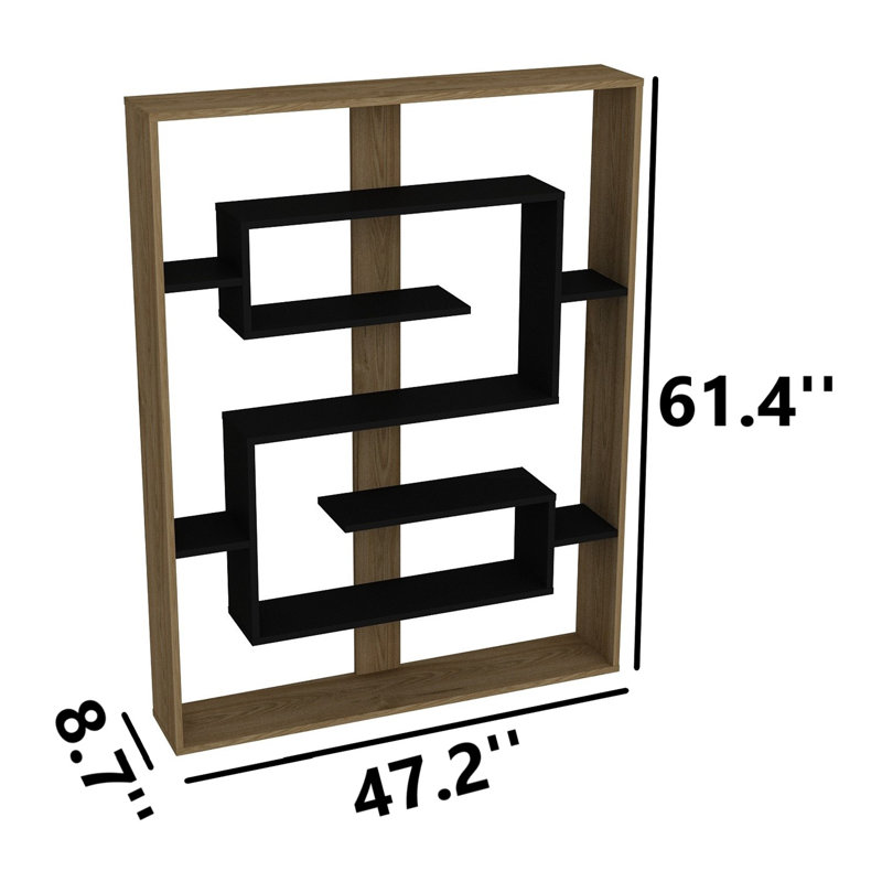 Latitude Run® Geometric Bookcase | Wayfair