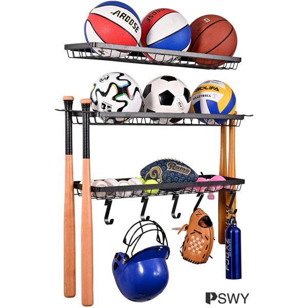 PSWY Steel Freestanding Multi-Use Sports Rack | Wayfair