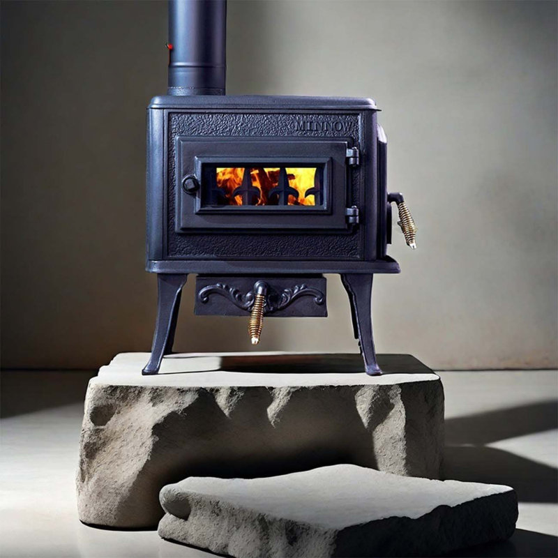 Hart Enjoy life Small cast iron domestic wood heating stove | Wayfair