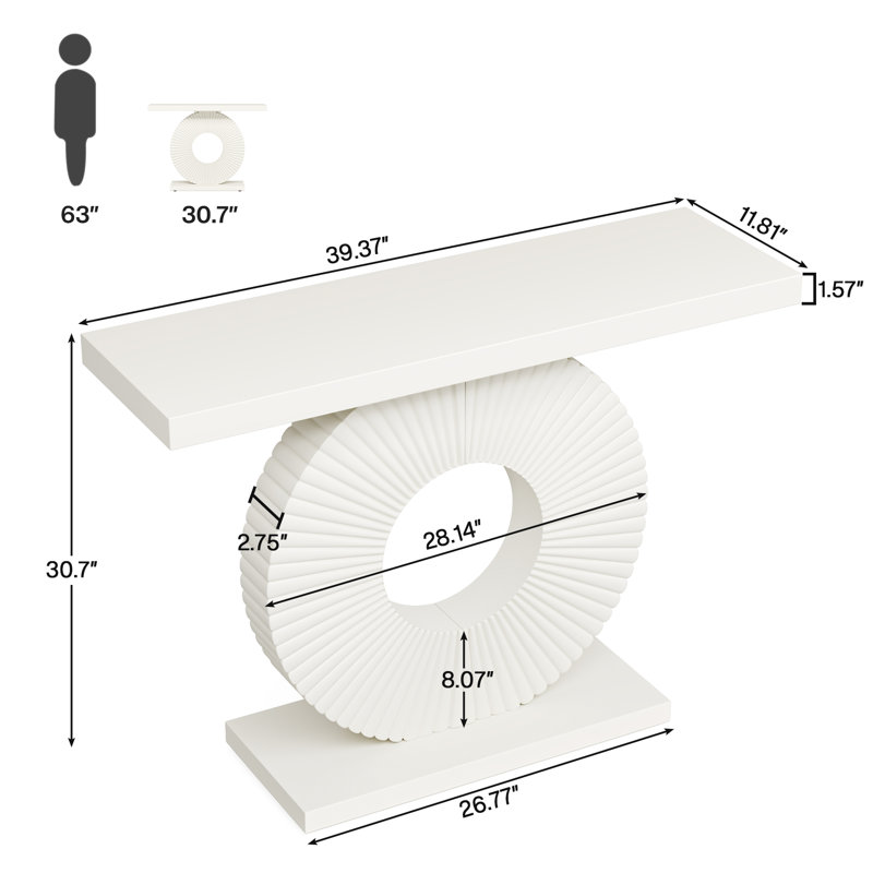 Wade Logan® Cahner 39.37" Console Table & Reviews | Wayfair