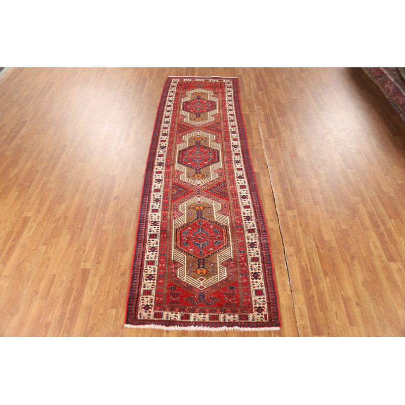 Dakota Fields Tribal Wool Geometric Runner Rug 3x11 | Wayfair