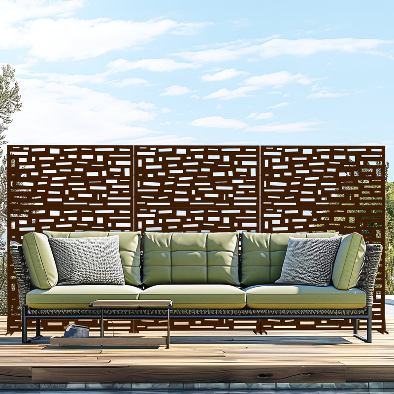 Dovelina Metal Outdoor Privacy Screen & Reviews | Wayfair