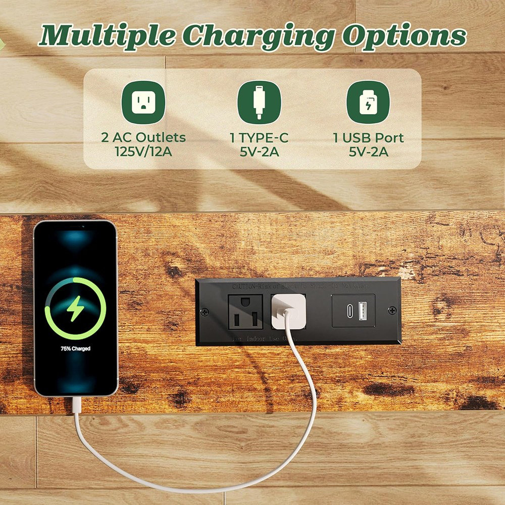 17 Stories Narrow Console Table With Outlet, Sofa Table ... & Reviews ...