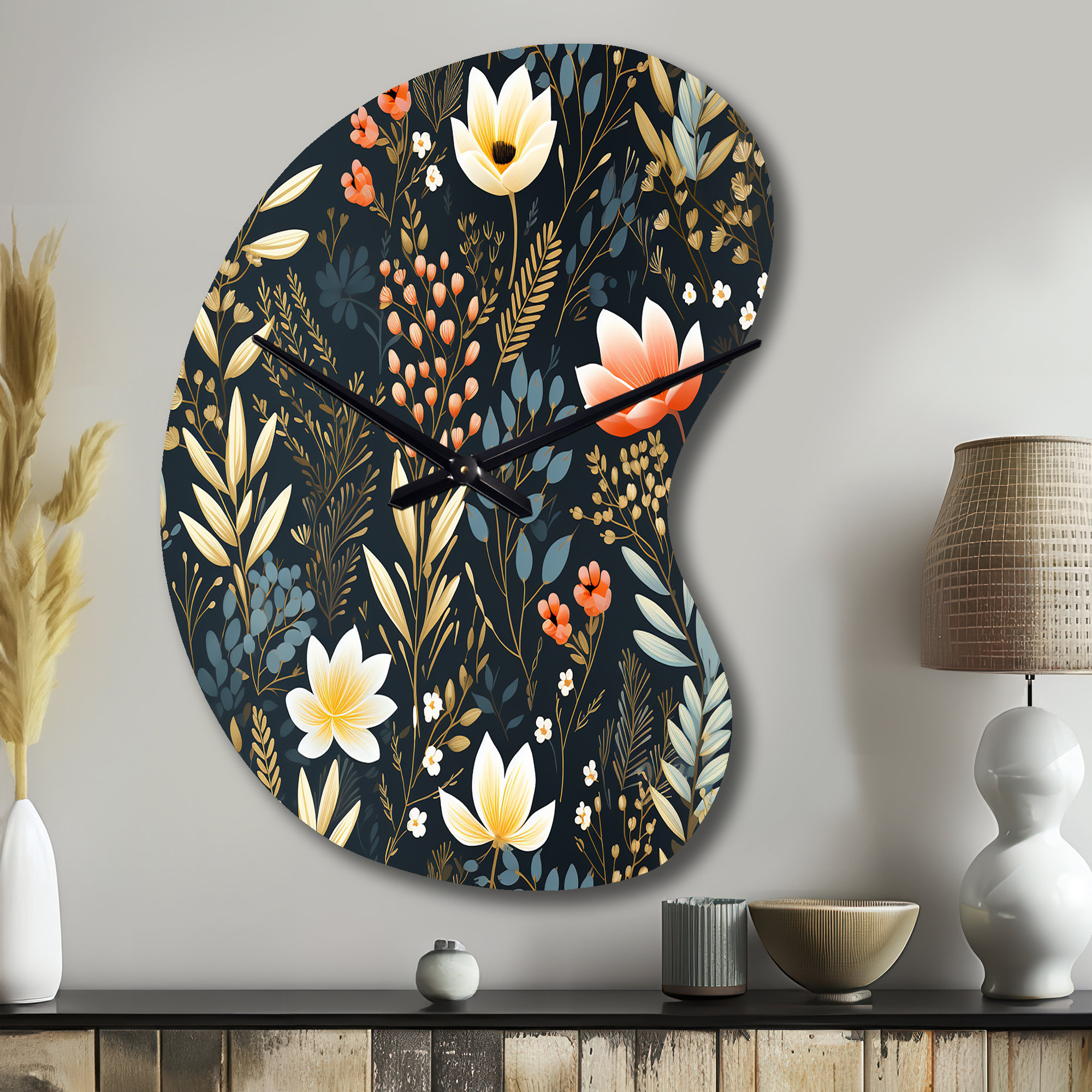 Design Art Nature'S Exquisite Floral Collage - Unique Shape Floral ...