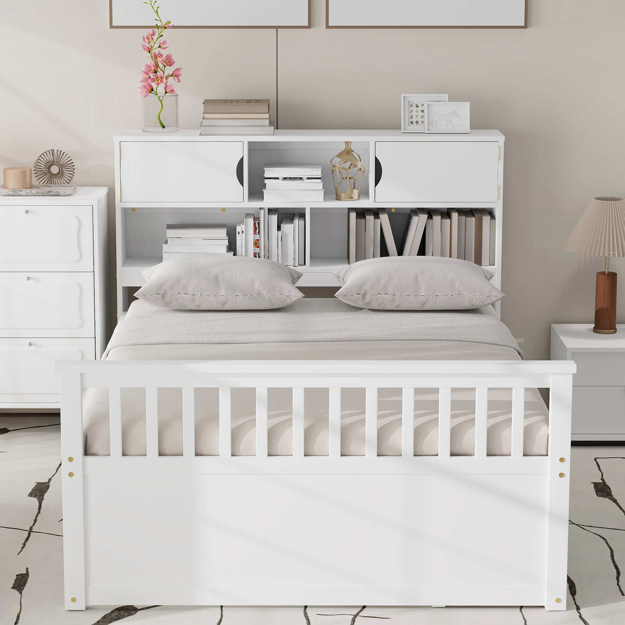 Alcott Hill® Captain Platform Bed Frame With Storage Bookcases And ...